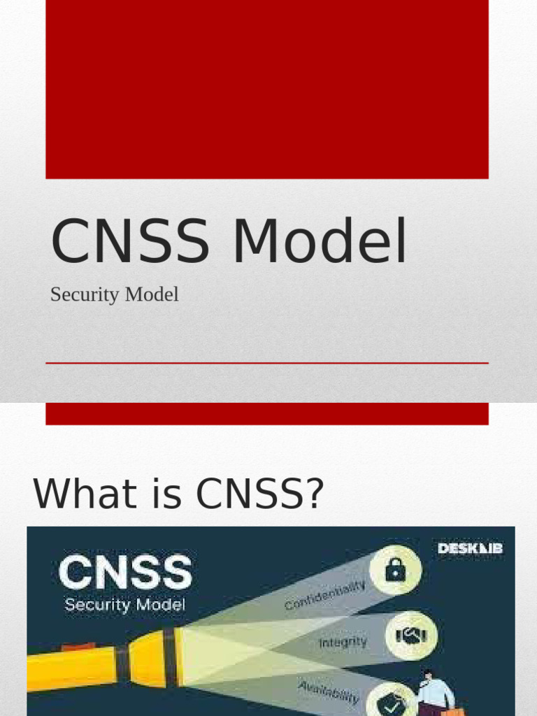 Cnss Model | PDF | Information Security | Security