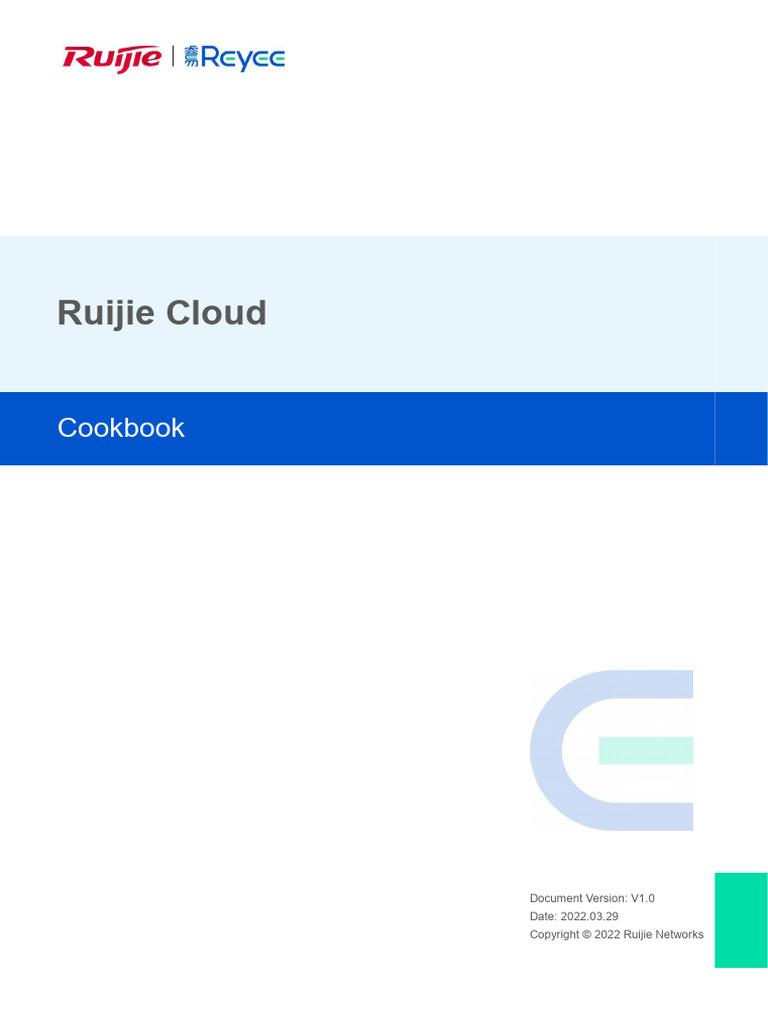 Ruijie Cloud Cookbook V1.0 | PDF | Computer Network | Password