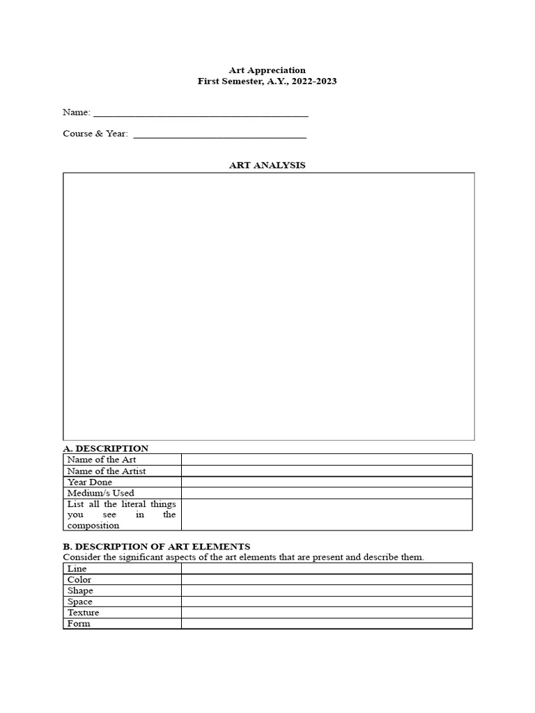 Art Analysis | PDF