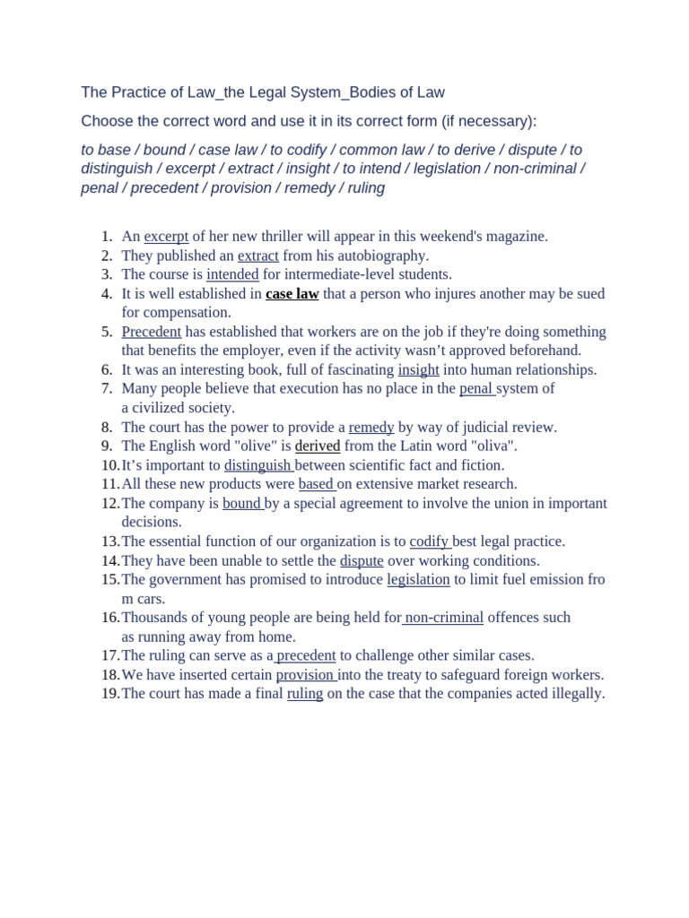vocabulary_bodies of law | PDF