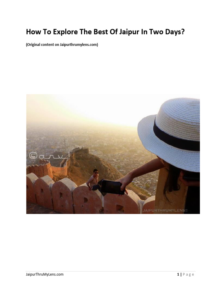 Jaipur in Two Days: A Travel Guide | PDF