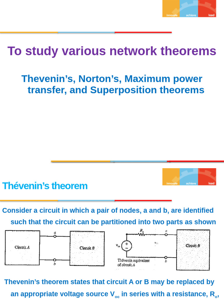 Set 3network Theorems Pdf Analog Circuits Computer Engineering 4222