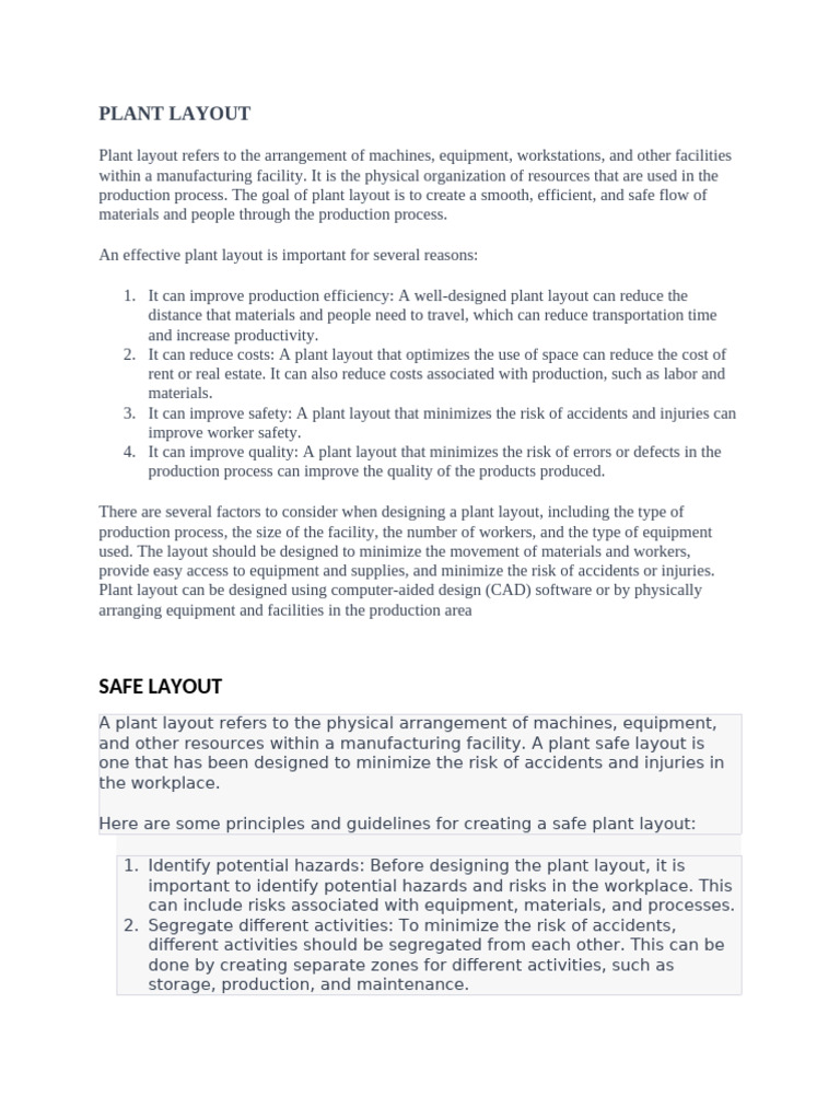 Plant layout -2 Part -A | PDF | Traffic | Sewage Treatment