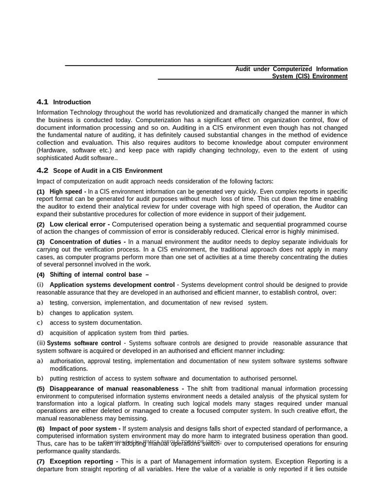 audit-on-computerized-information-system-environment | PDF | Computer Network | Internal Control