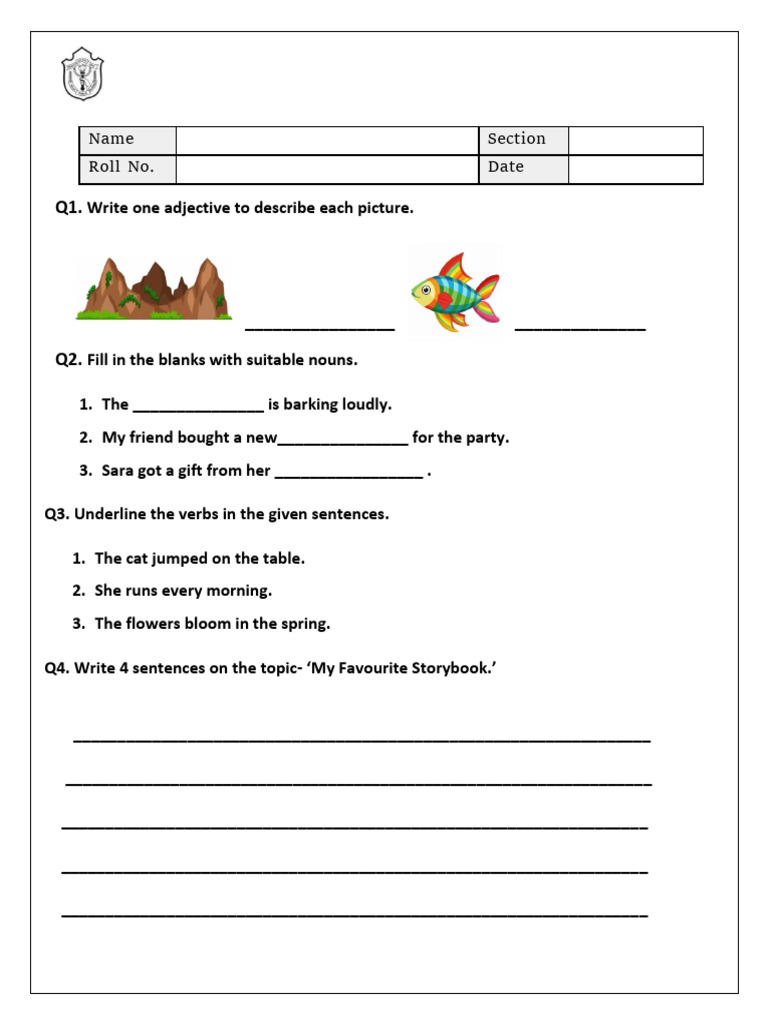 English Revision Worksheet | PDF