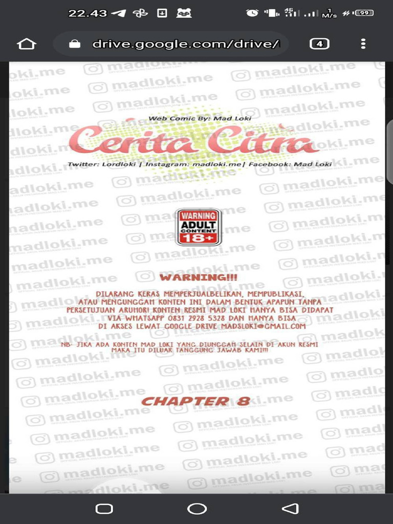 Madloki Cerita Citra Chapter 8 | PDF