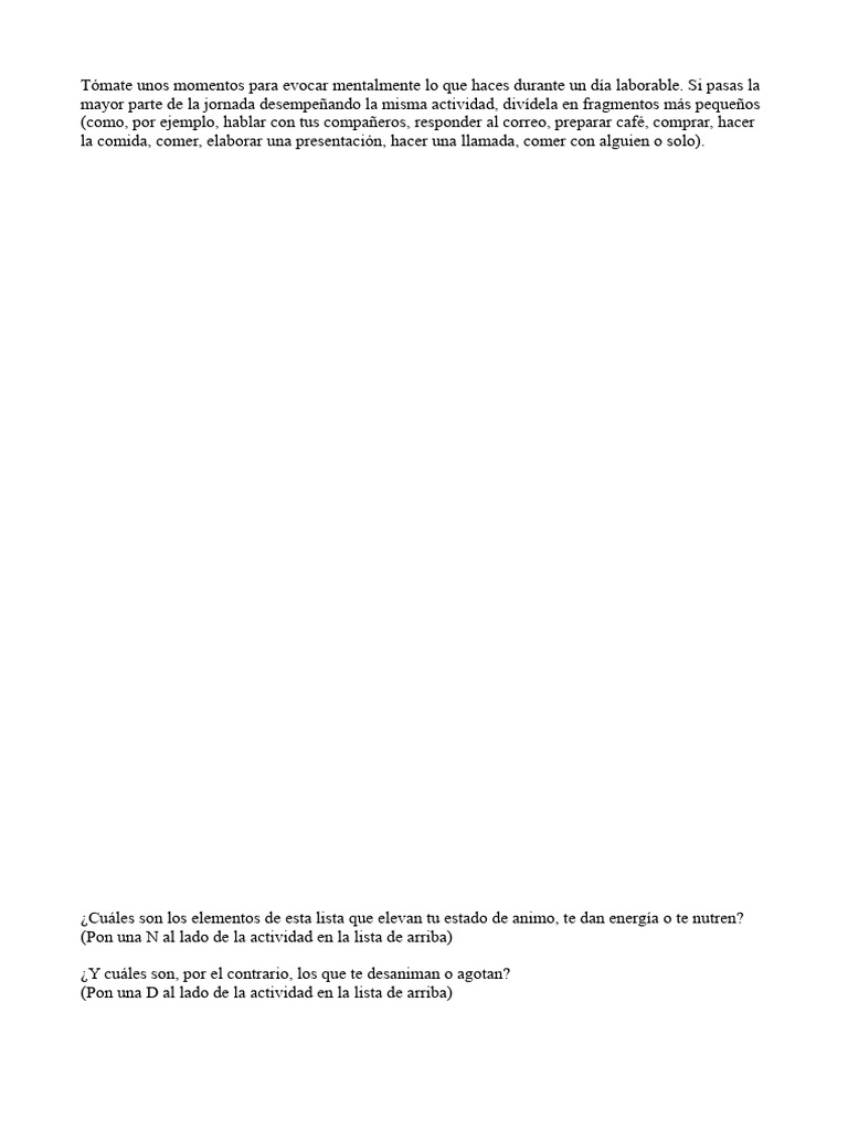 Lista Actividades Laborable - Sesion7 | PDF