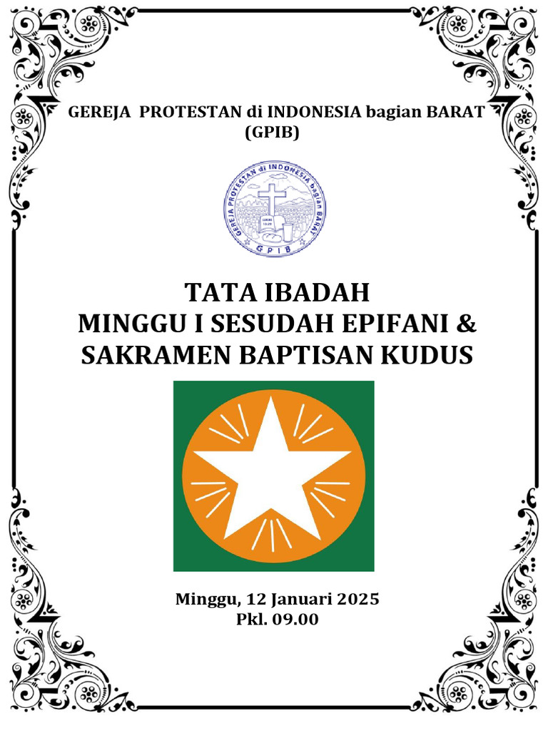 TATA_IBADAH_MINGGU_I_SESUDAH_EPIFANI_&_BAPTISAN_KUDUS_12_JANUARI_2025_09.00_WIB[1][1] | PDF
