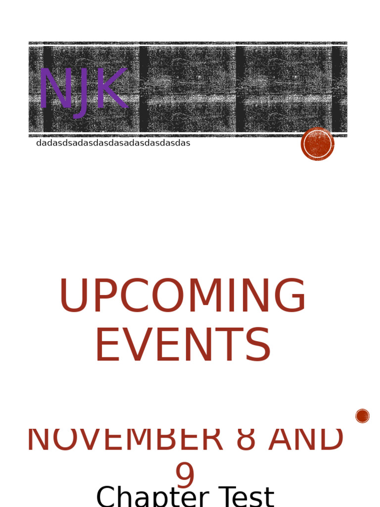 November-December School Events Schedule | PDF