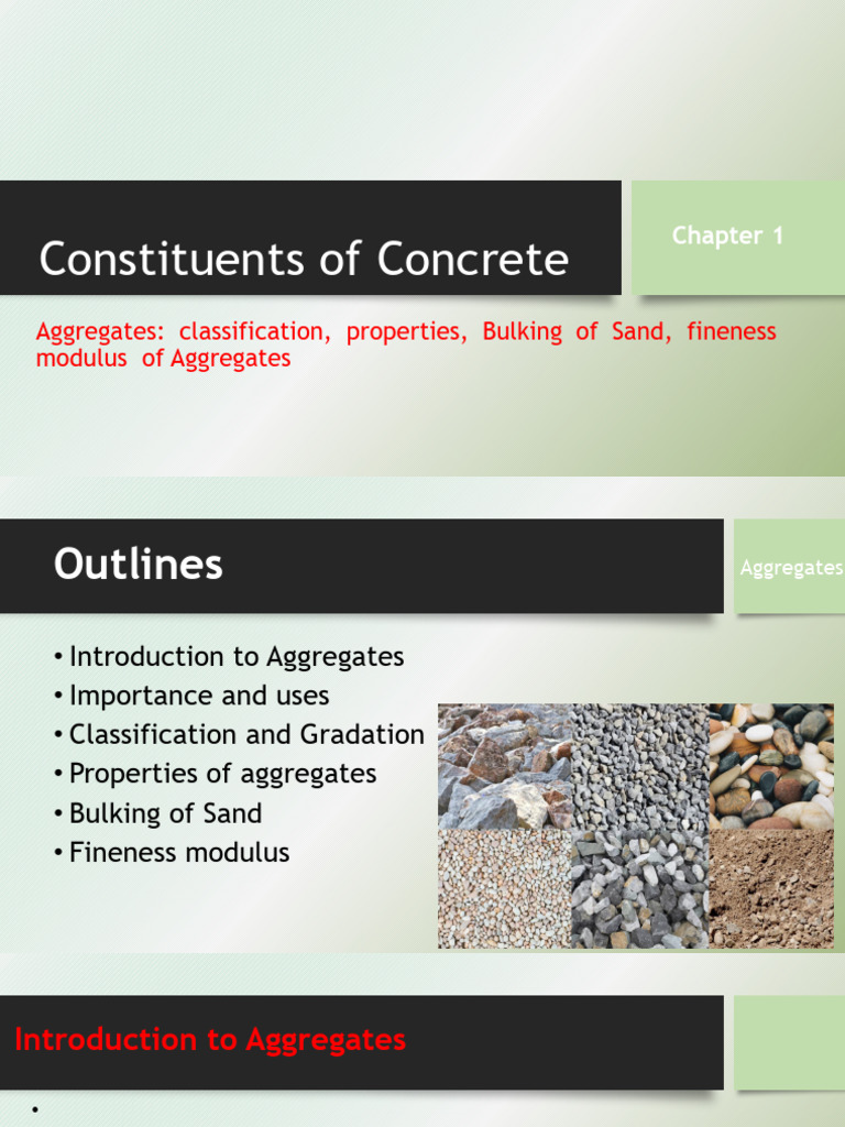 Chapter 1 - aggregates | PDF | Construction Aggregate | Rock (Geology)
