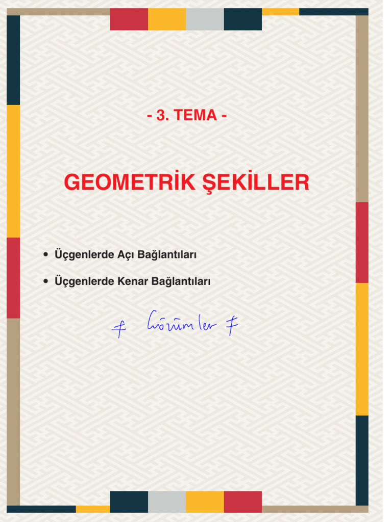 Geometrik Şekiller: Gön Mler | PDF