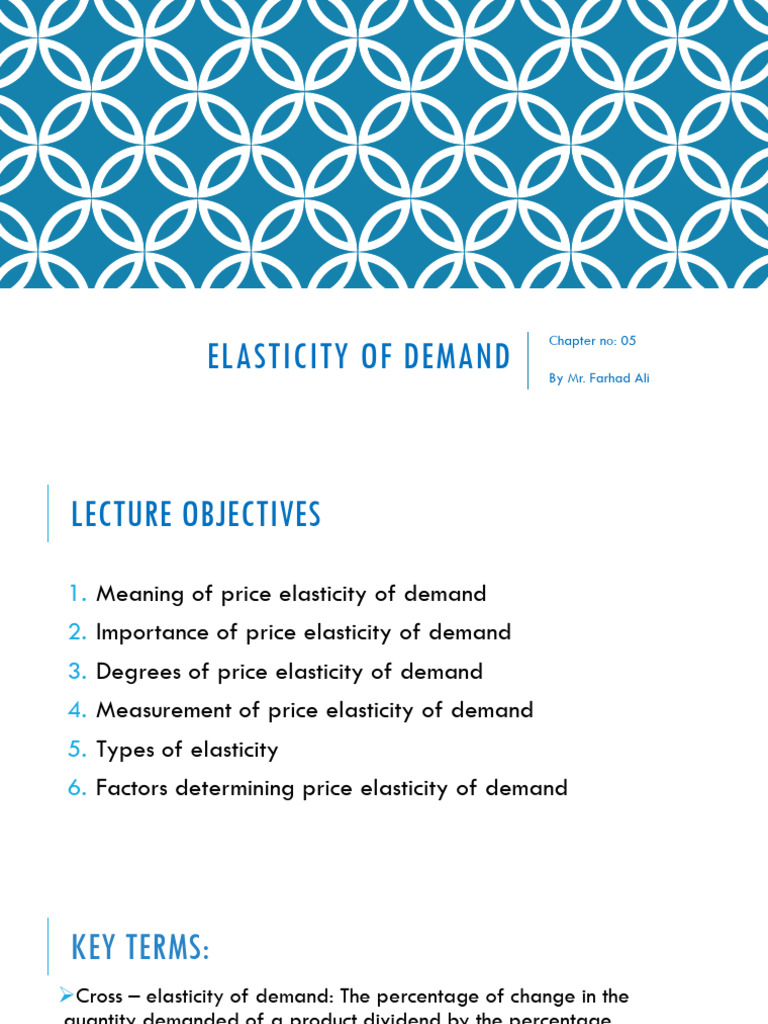 Elasticity of Demand | PDF | Elasticity (Economics) | Demand