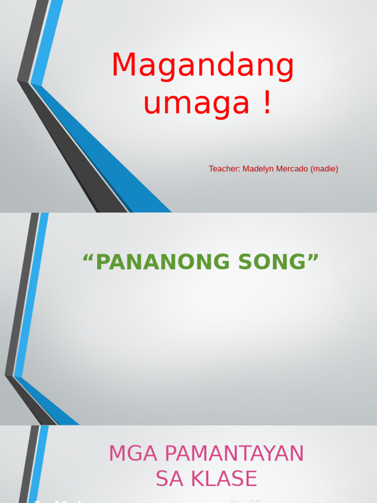 Filipino Presentation | PDF