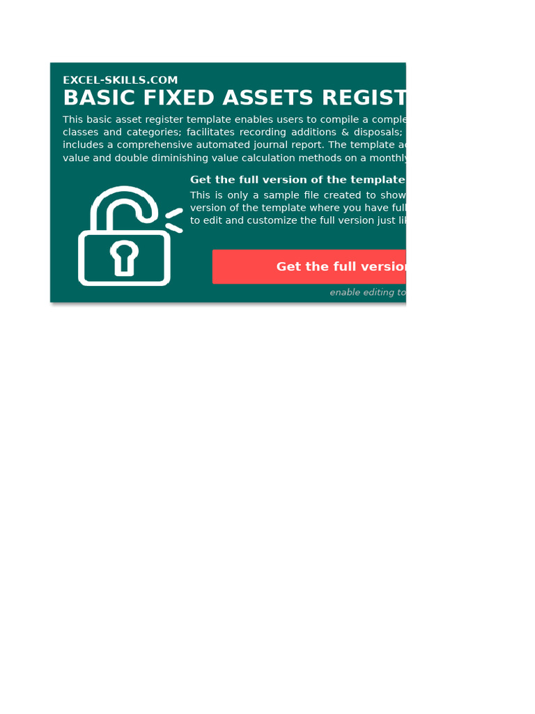 Fixed Assets Basic Sample1 | PDF | Depreciation | Book Value