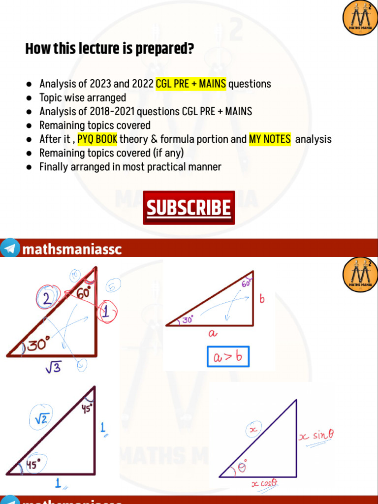 HEIGHT AND DISTANCE With Solutions | PDF