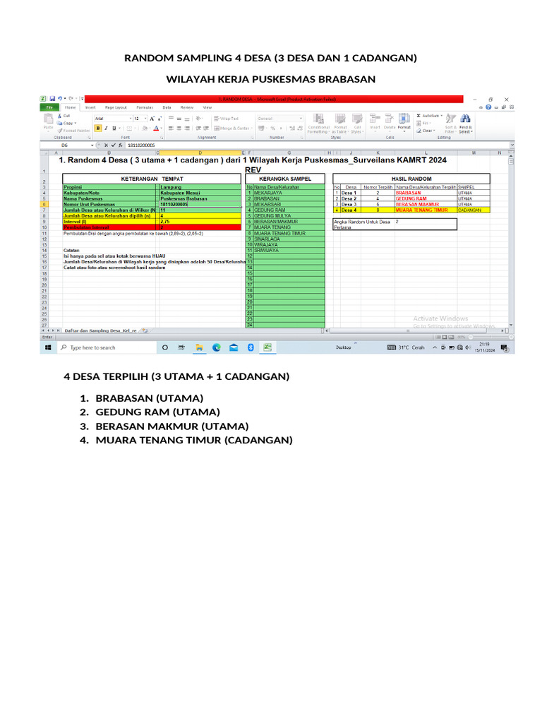 Sampel Skamrt 2024 | PDF