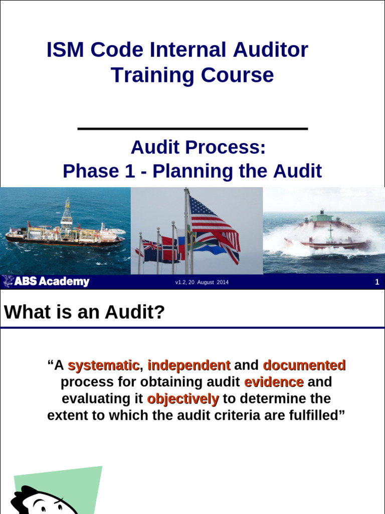 ISM Code Internal Audit Training Guide | PDF | Audit | Internal Audit