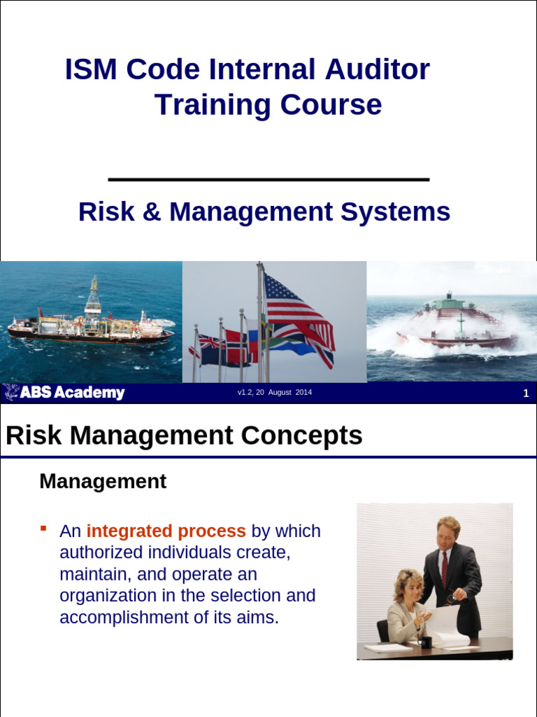 05 - ISM Code Internal Auditor - Risks & Management Systems | PDF ...