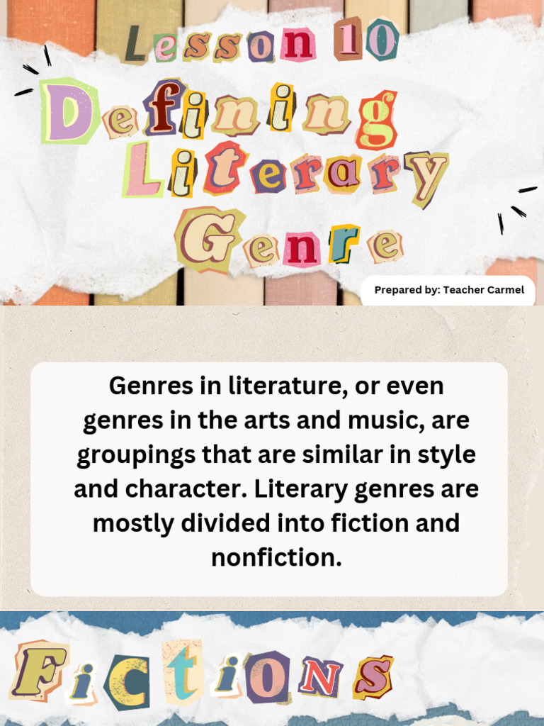 Understanding Literary Genres: Fiction vs. Nonfiction | PDF