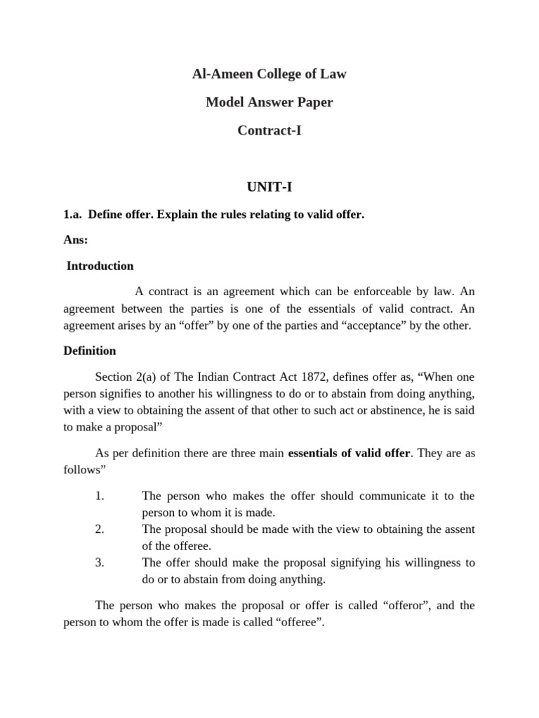 Contract 1 | PDF | Misrepresentation | Consideration