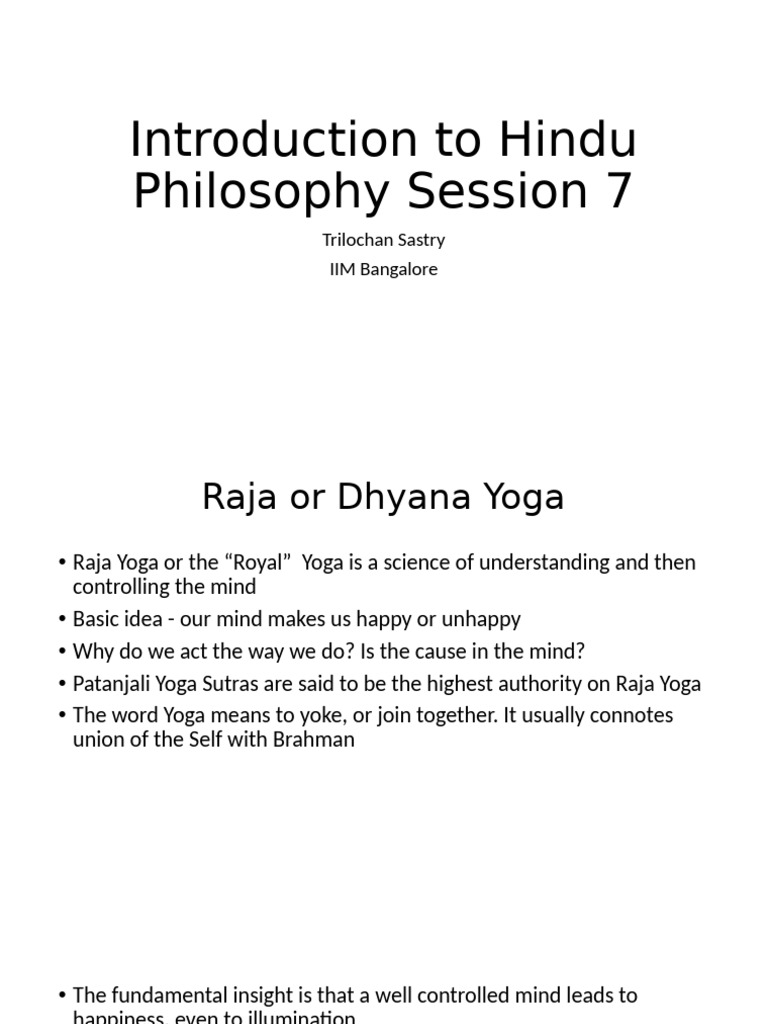 Understanding Raja Yoga and Mind Control | PDF | Yoga | Religious ...