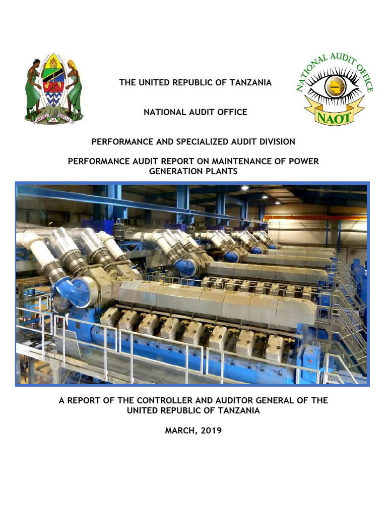 Performance Audit Report On Maintenance of Power Generation Plants ...