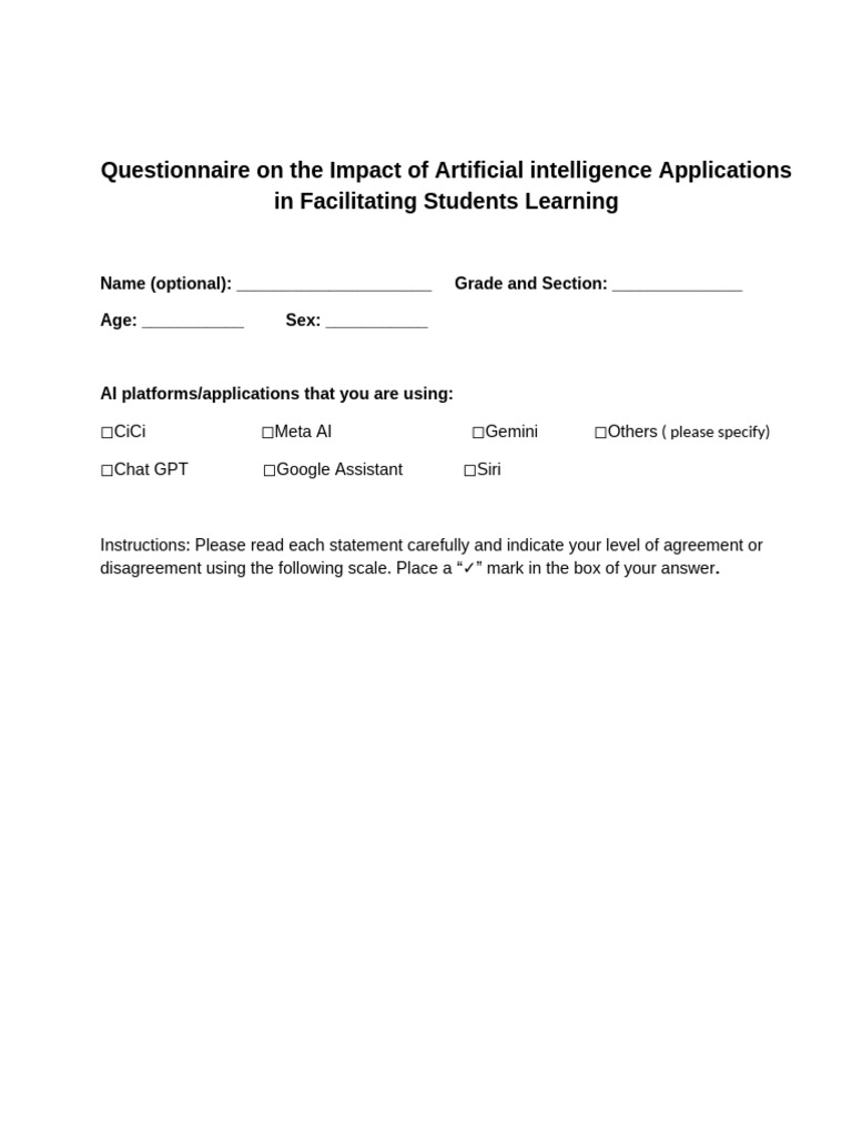 Ai Group Questionnaire-Nihonium | PDF | Artificial Intelligence ...