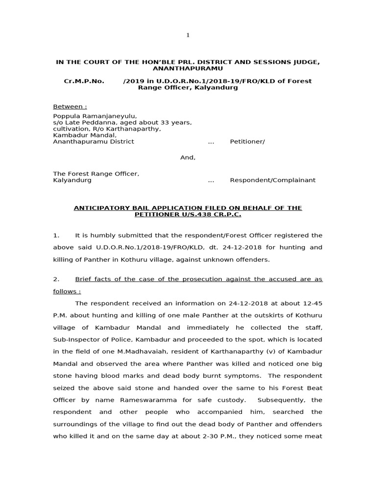 Anticipatory Bail | PDF | Bail | Criminal Law