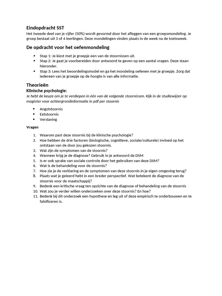 Eindopdracht_psychologie | PDF