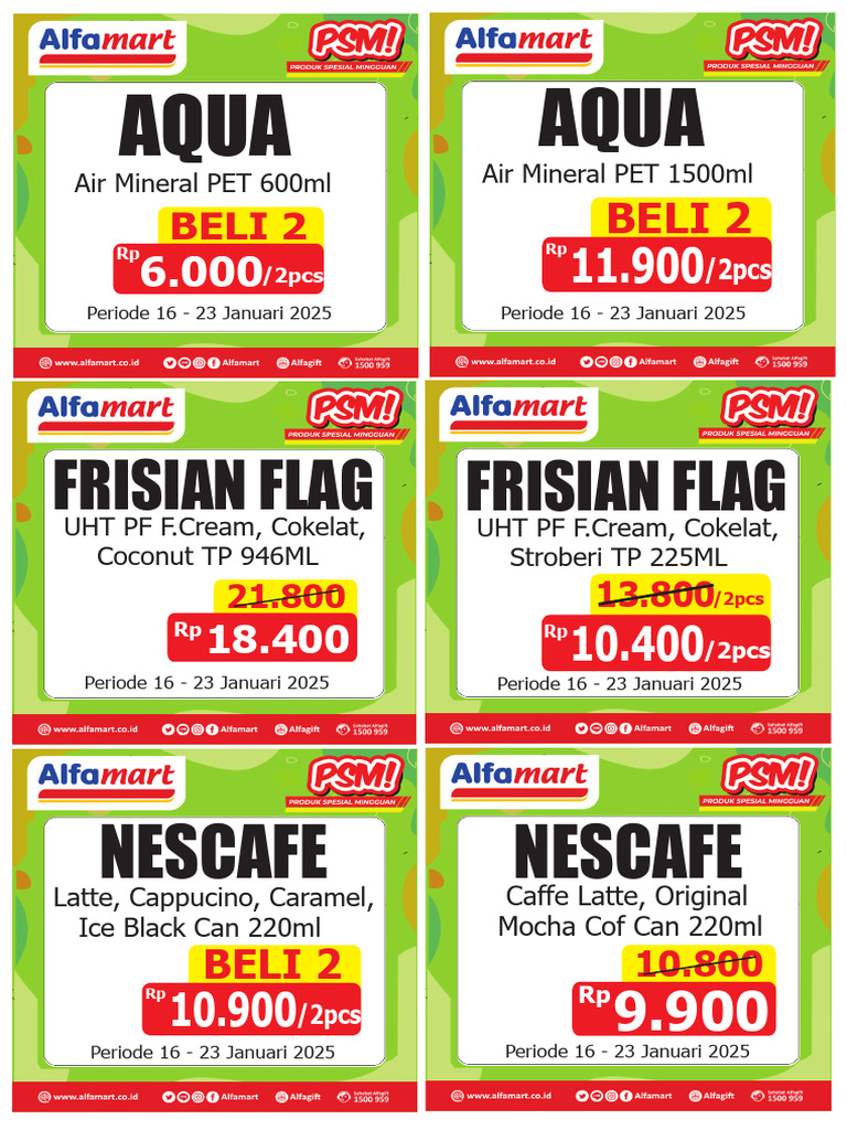 Promo Produk Januari 2025: Minuman & Snack | PDF