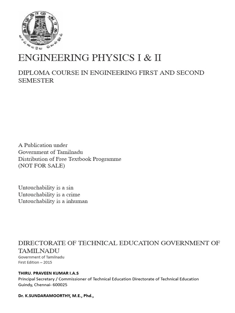 Engineering Physics | PDF | Torque | Gases