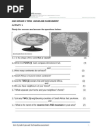 Grade 6 History Baseline Assessment with Memo | PDF | Ancient Egypt ...