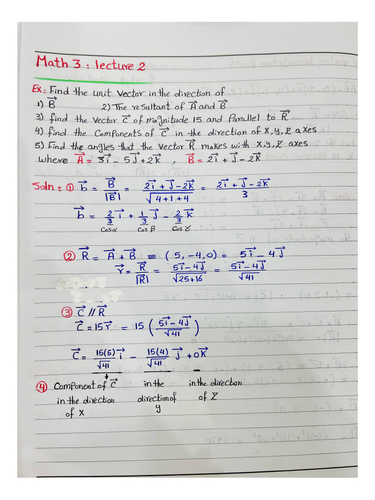 Math3 Lec2 | PDF