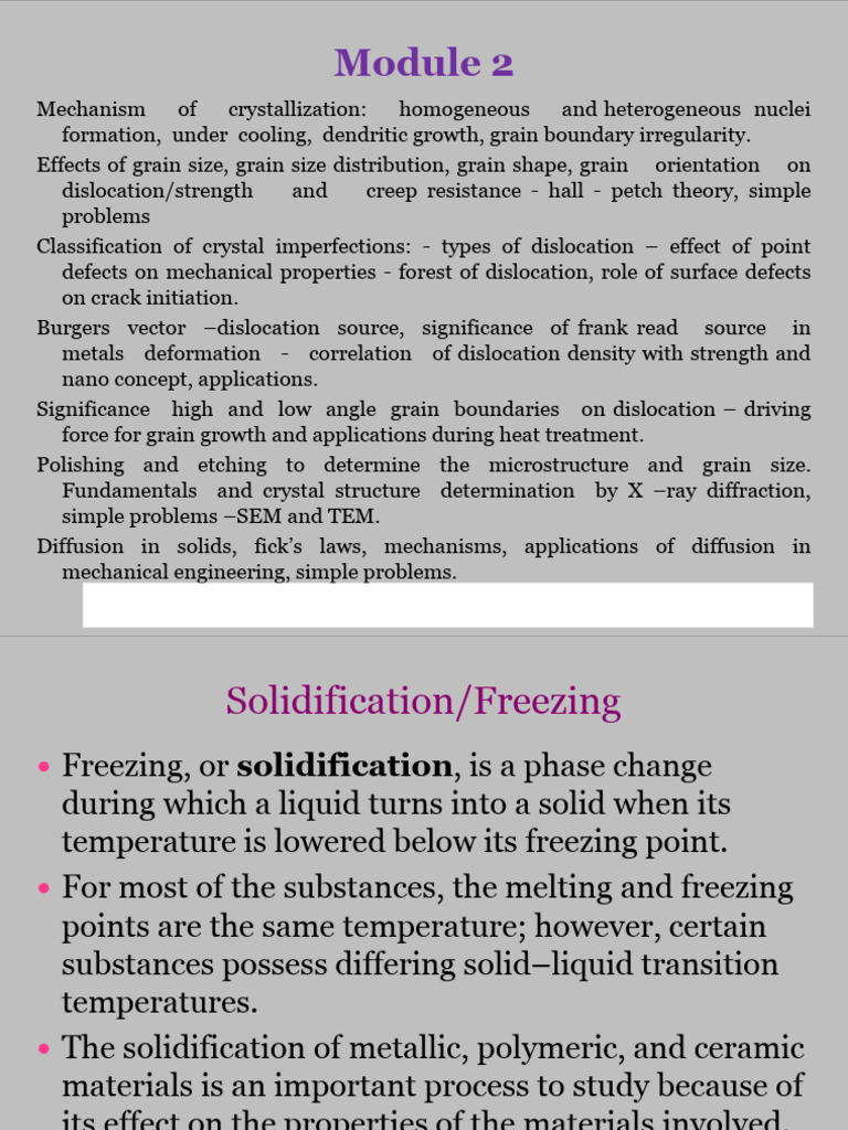 1_Module 2 | PDF | Freezing | Nucleation