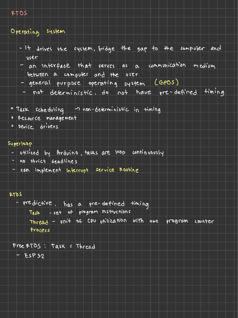 Lecture 1B RTOS | PDF