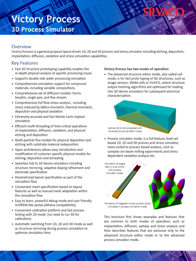 VictoryProcess Brief | PDF | Mosfet | Epitaxy
