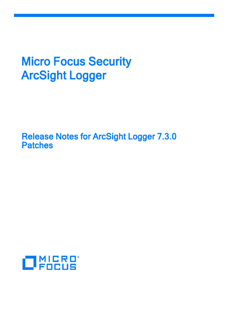 Logger 7.3 Release PATCHES | PDF | Installation (Computer Programs) | Operating System
