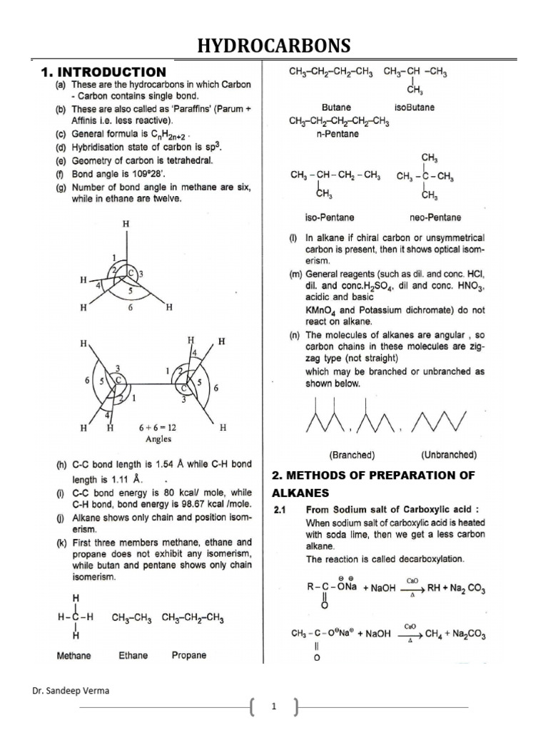Hydrocarbons | PDF | Hydrocarbons | Alkene