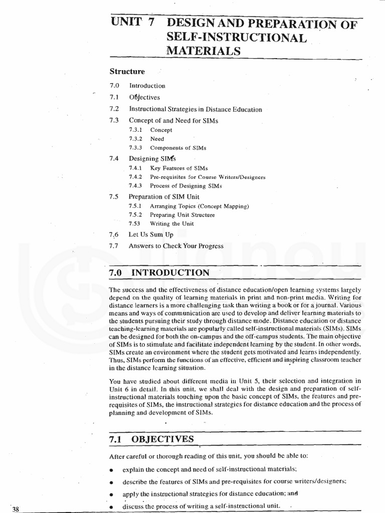 Unit 7 Pdf Learning Distance Education