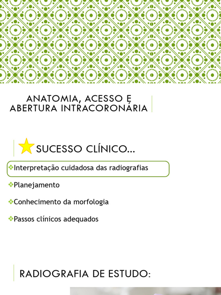 Anatomia, Acesso e Abertura - Endoi | PDF | Dente humano | Dentina