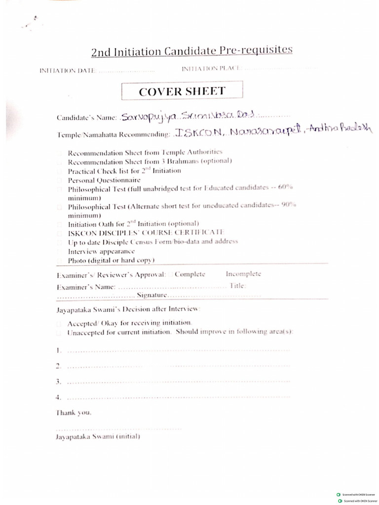 Sarvapujya Srinivas Das (2) - 1 | PDF