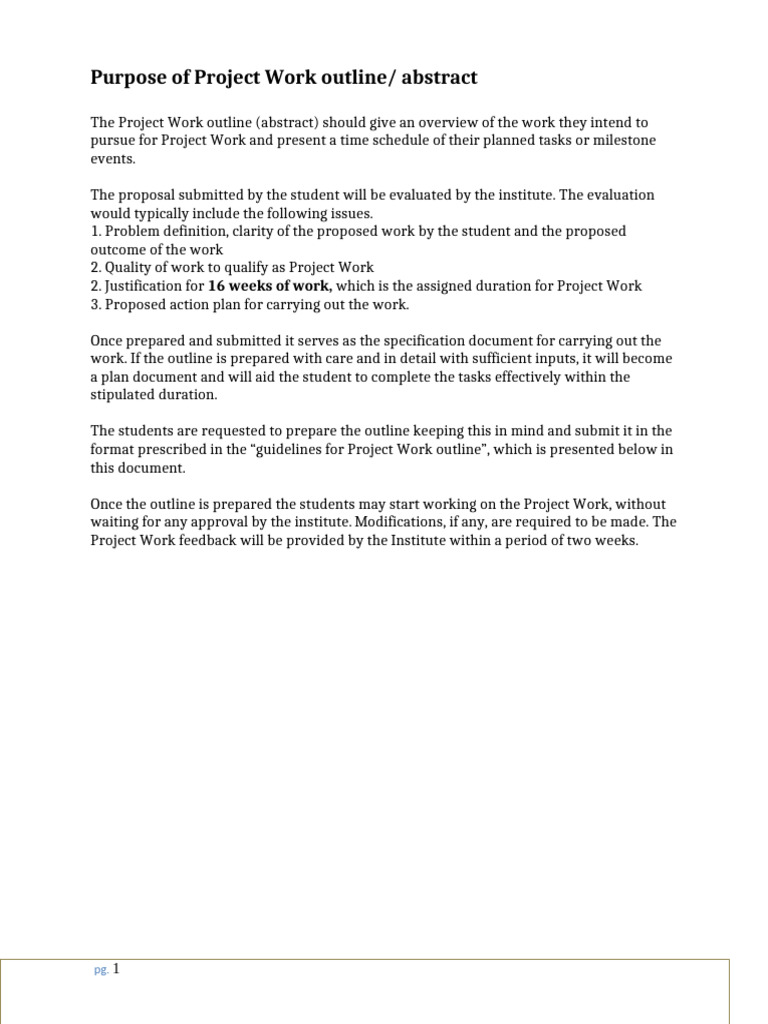 Cluster S1-24- Dissertation Guidlines_abstract outline_updated | PDF ...