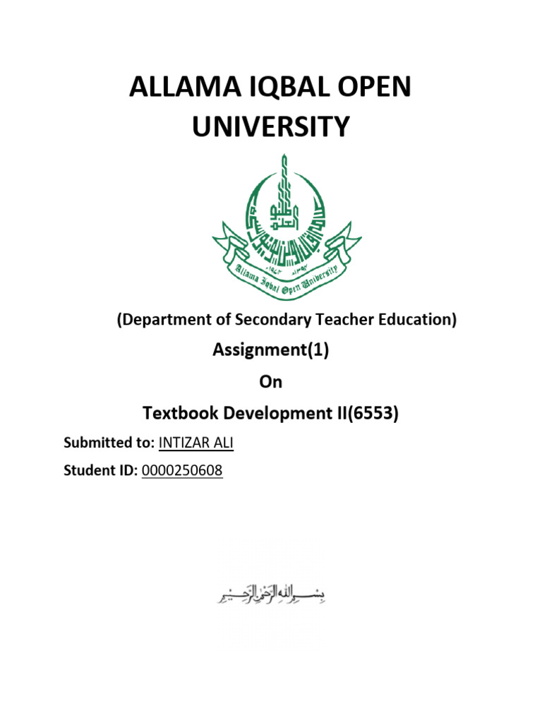 Textbook Development II (6553) SHARE | PDF | Learning | Language Education
