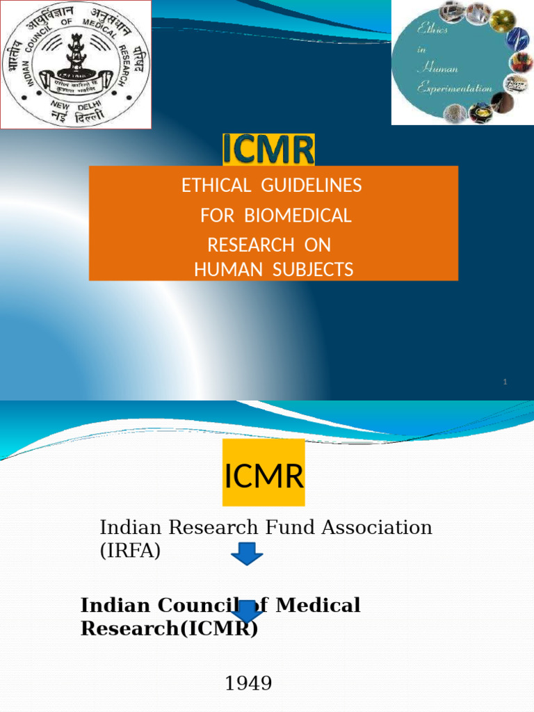 Icmr - Ethical Guidelines | PDF | Informed Consent | Organ Transplantation
