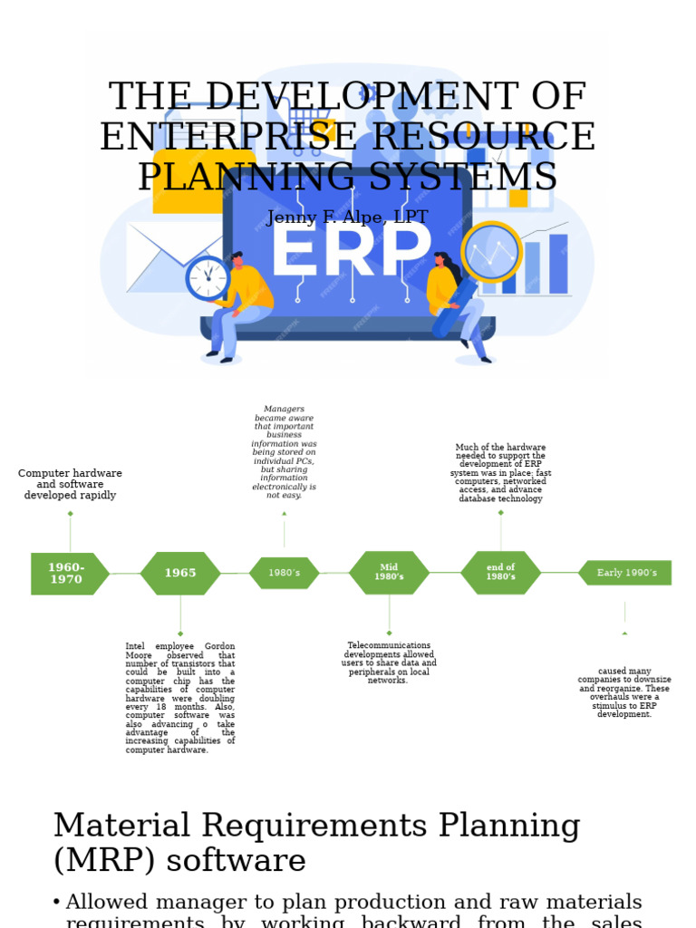 The Development of Enterprise Resource Planning Systems 1 | PDF | Electronic Data Interchange ...