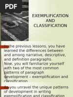 English 11 - Unit 4 - Lesson 4 - Exemplification and Classification ...