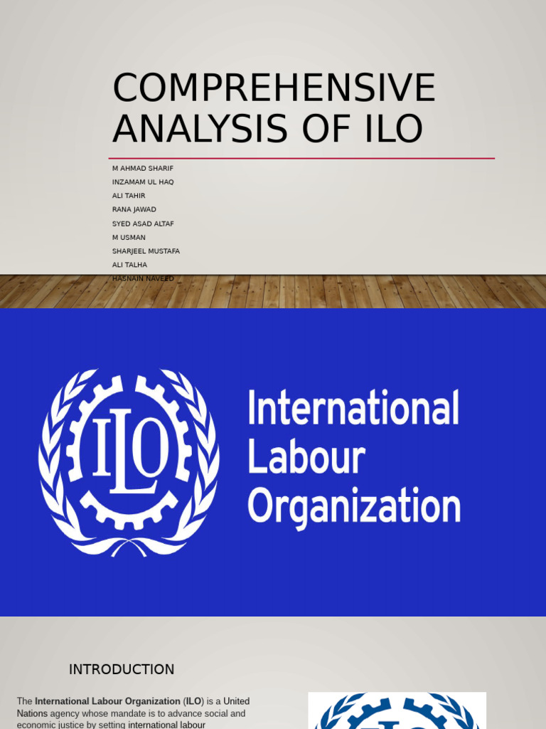 Comprehensive Analysis of ILO | PDF | International Labour Organization ...