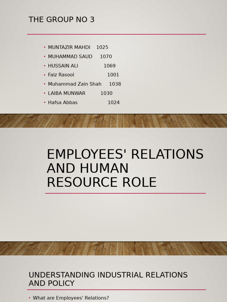 Employees' Relations and HR Best Practices | PDF | Human Resources ...