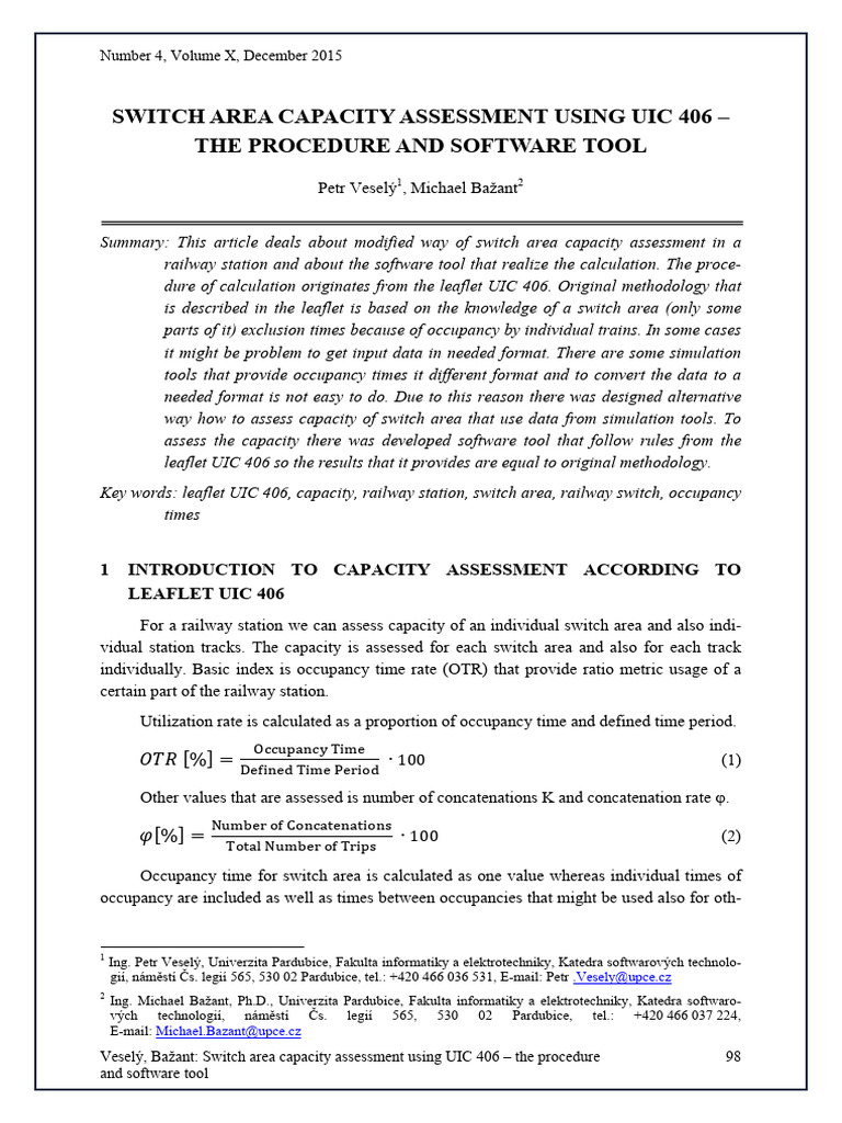 Switch Area Capacity Assessment Tool | PDF | Methodology | Page Layout