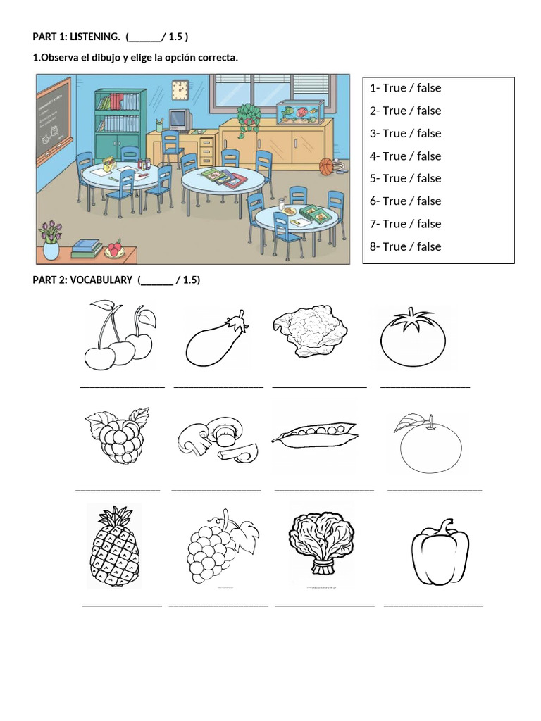 Actividades de vocabulario y gramática | PDF